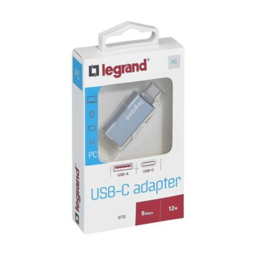 Legrand 050692 USB Type A / USB Type C adaptor - WOW Electricals