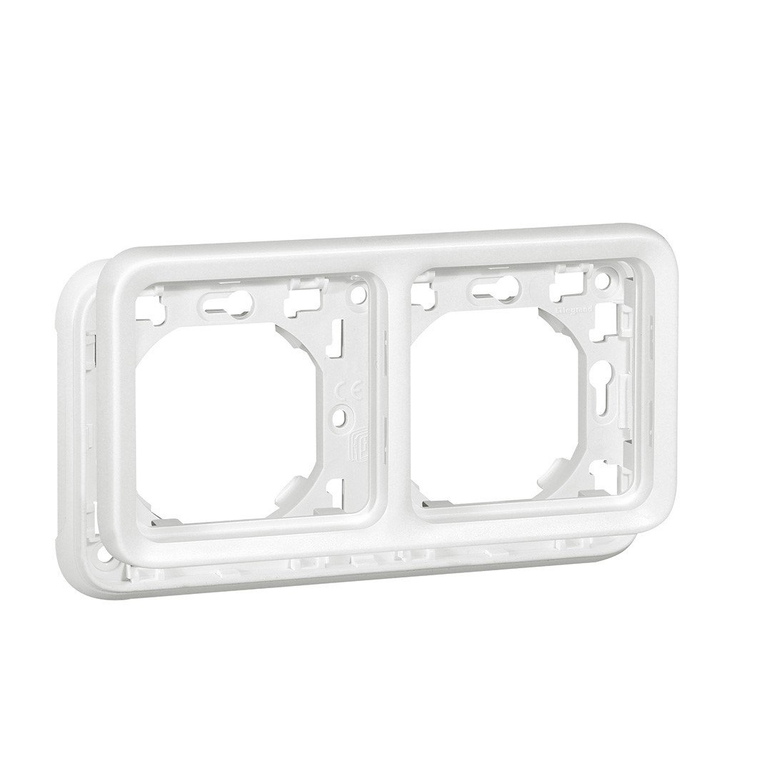 Legrand 070794 Plate support Plexo IP55 antibacterial-2 gang - WOW ...