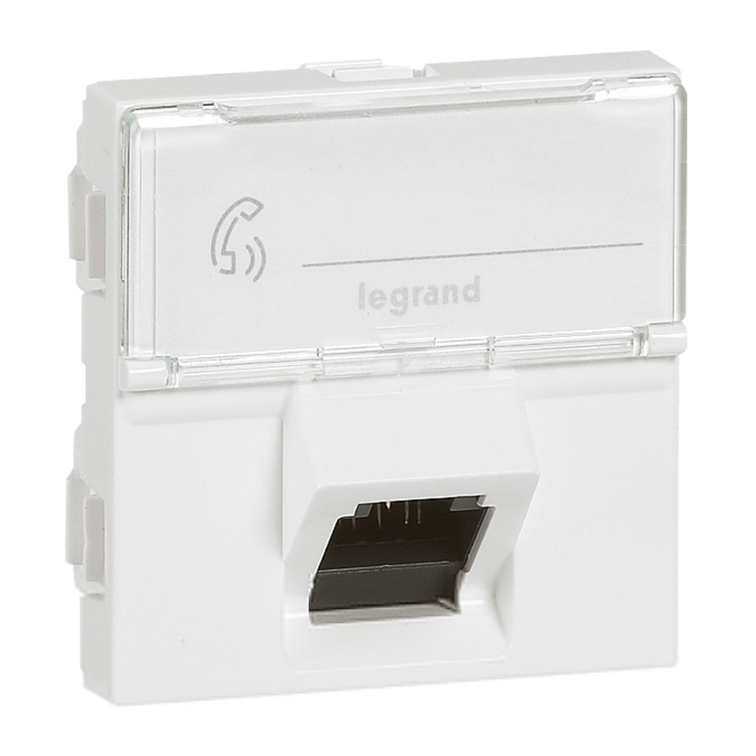Legrand 076507 RJ 45 socket Mosaic - category 6 STP - 45° - 2 M - WOW ...