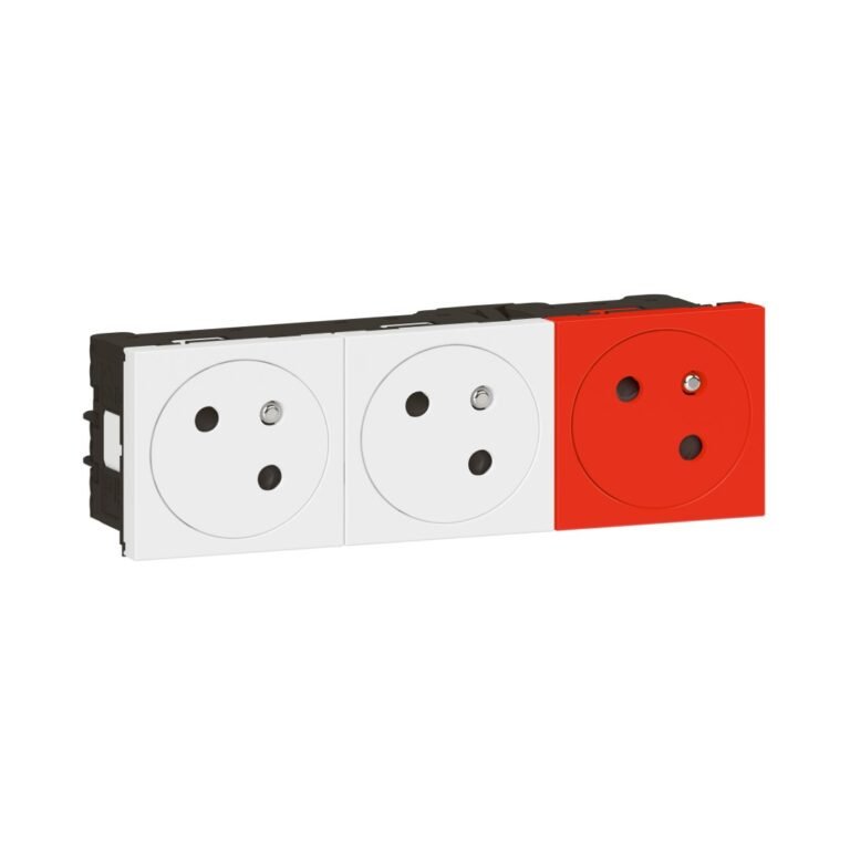 Legrand 077190L 16A, Indoor Use Red, White 3 Gang Plug Socket - WOW ...