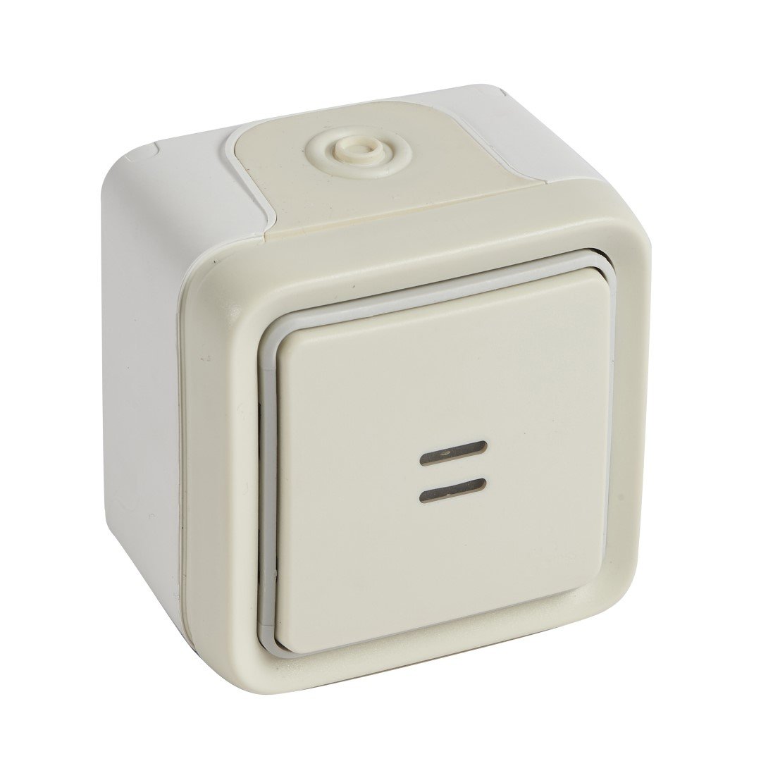 Legrand 069752 Rocker switch S3 IP55, AP white, control - WOW Electricals