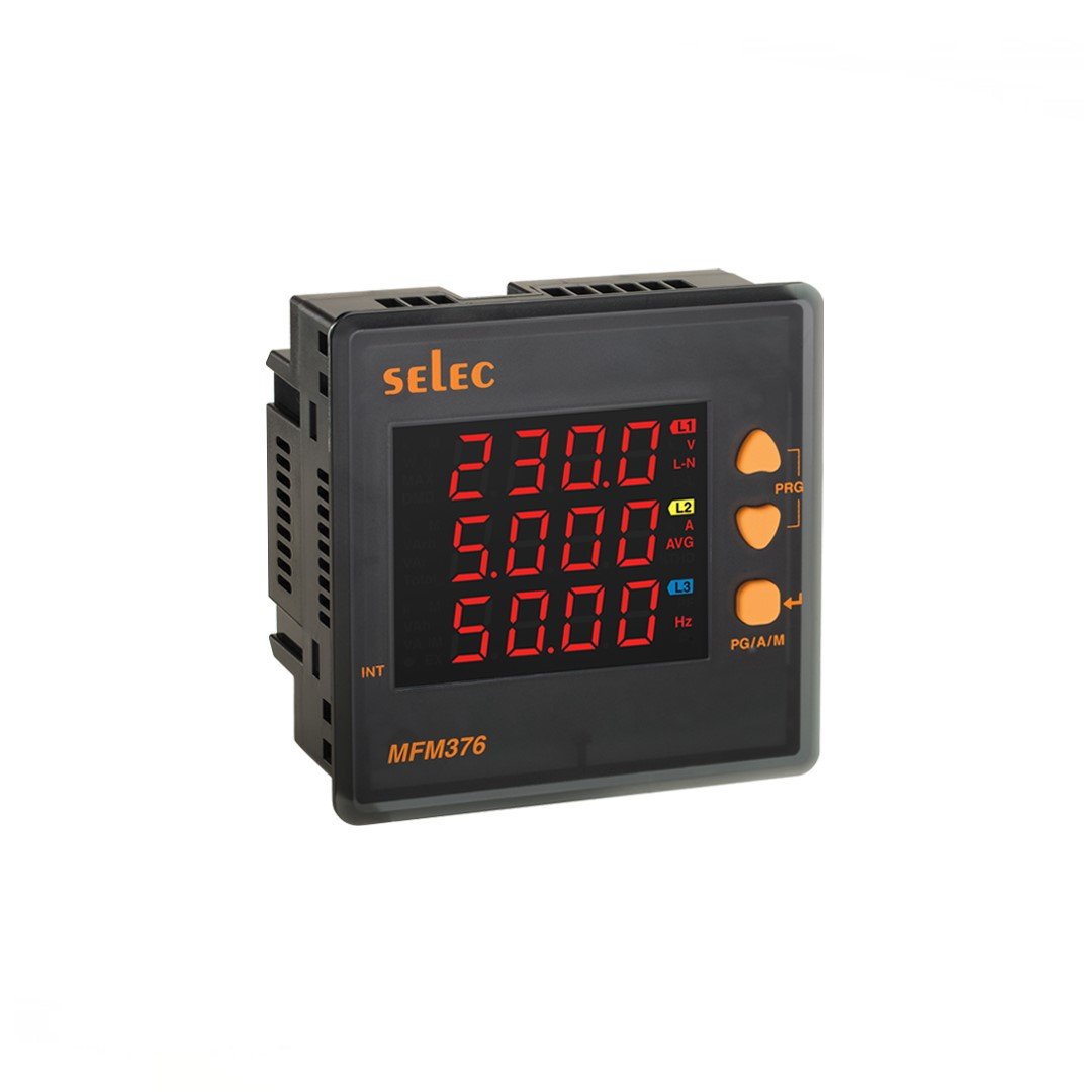 LED MULTIFUNCTION METER MFM376-230VAC