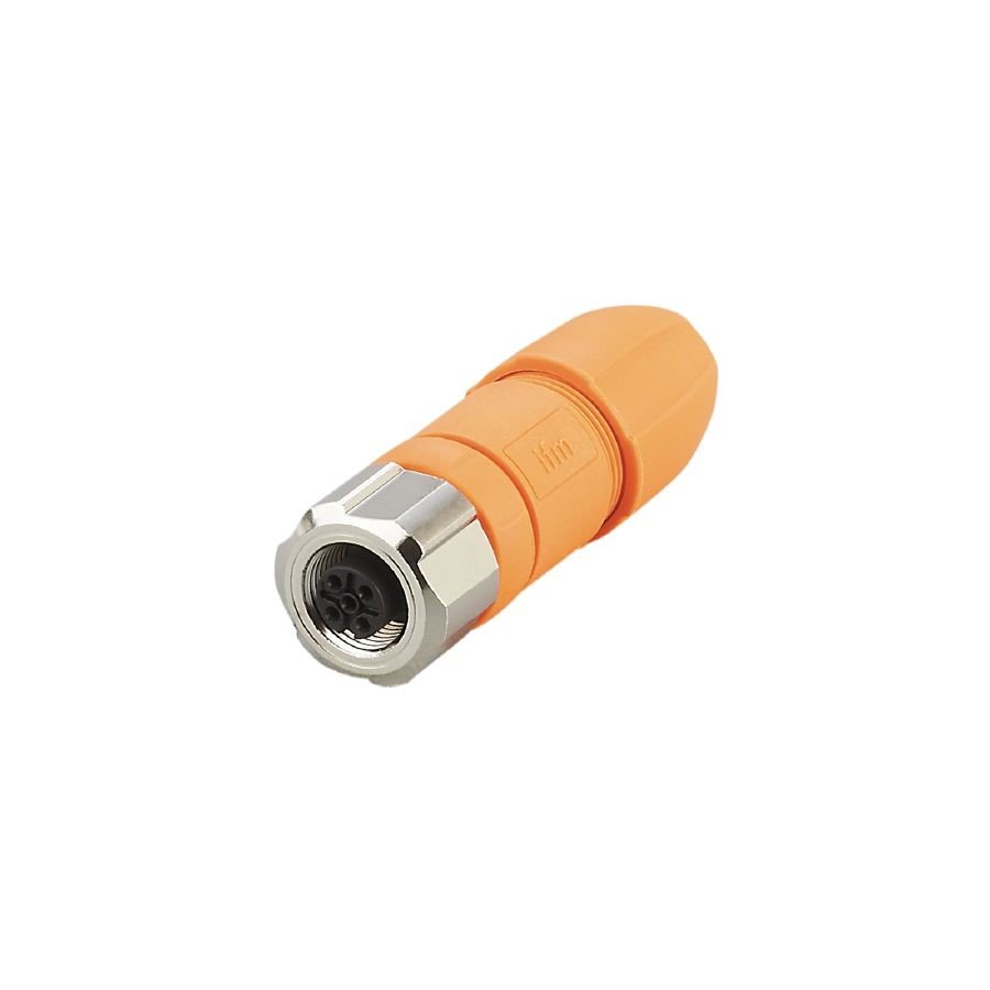 IFM EVC810 Connector Straight 4-Pin M12 Female Socket - WOW Electricals