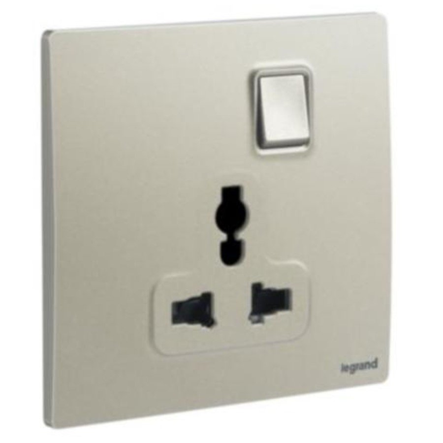 Legrand 281120CH Multistandard switched socket - WOW Electricals