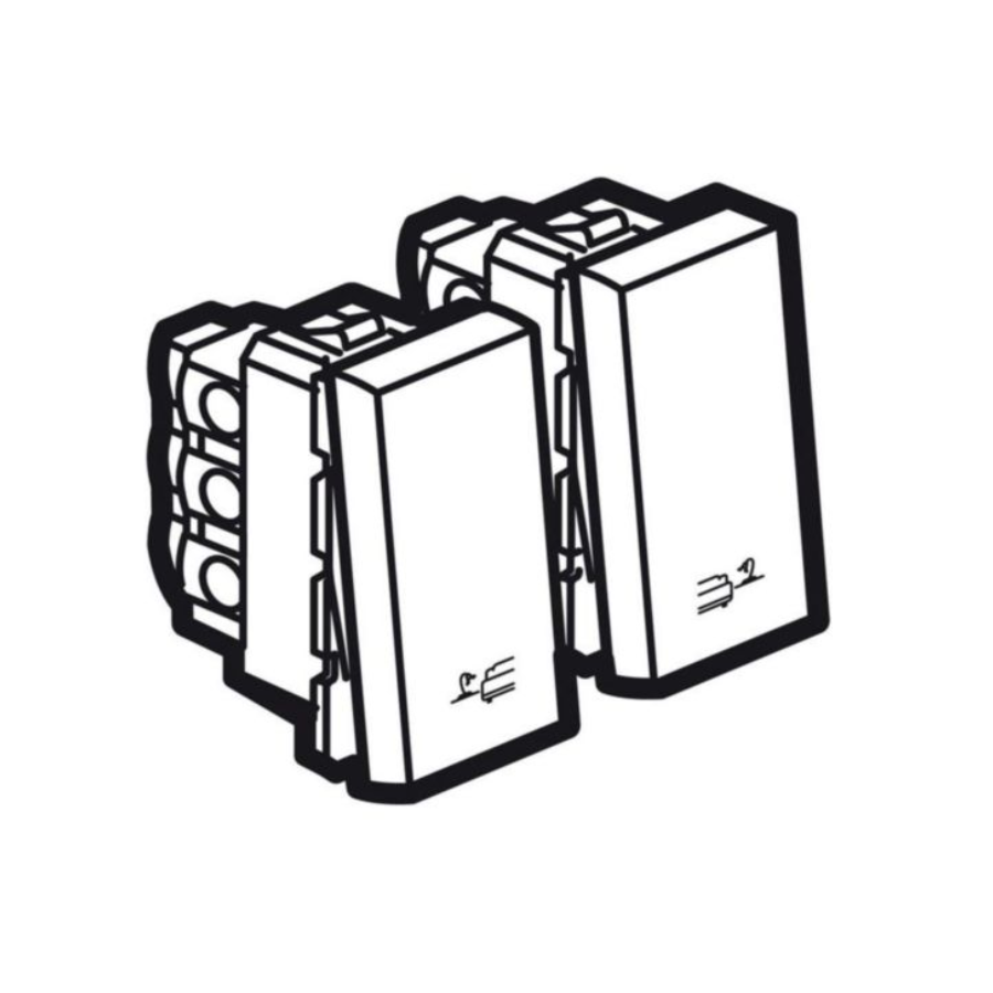 573796 Legrand Push-button for bed lights Arteor for lighting control ...